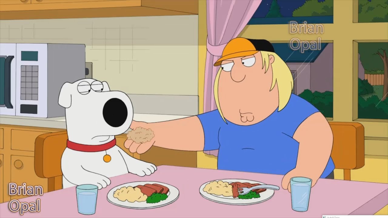 Family Guy - Chris let Brian eat - YouTube
