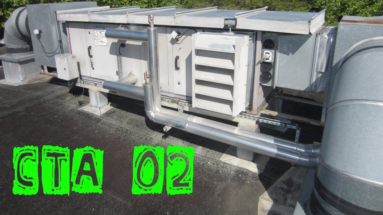 CTA02-Changement du filtre sur une vieille CTA centrale de traitement d ...