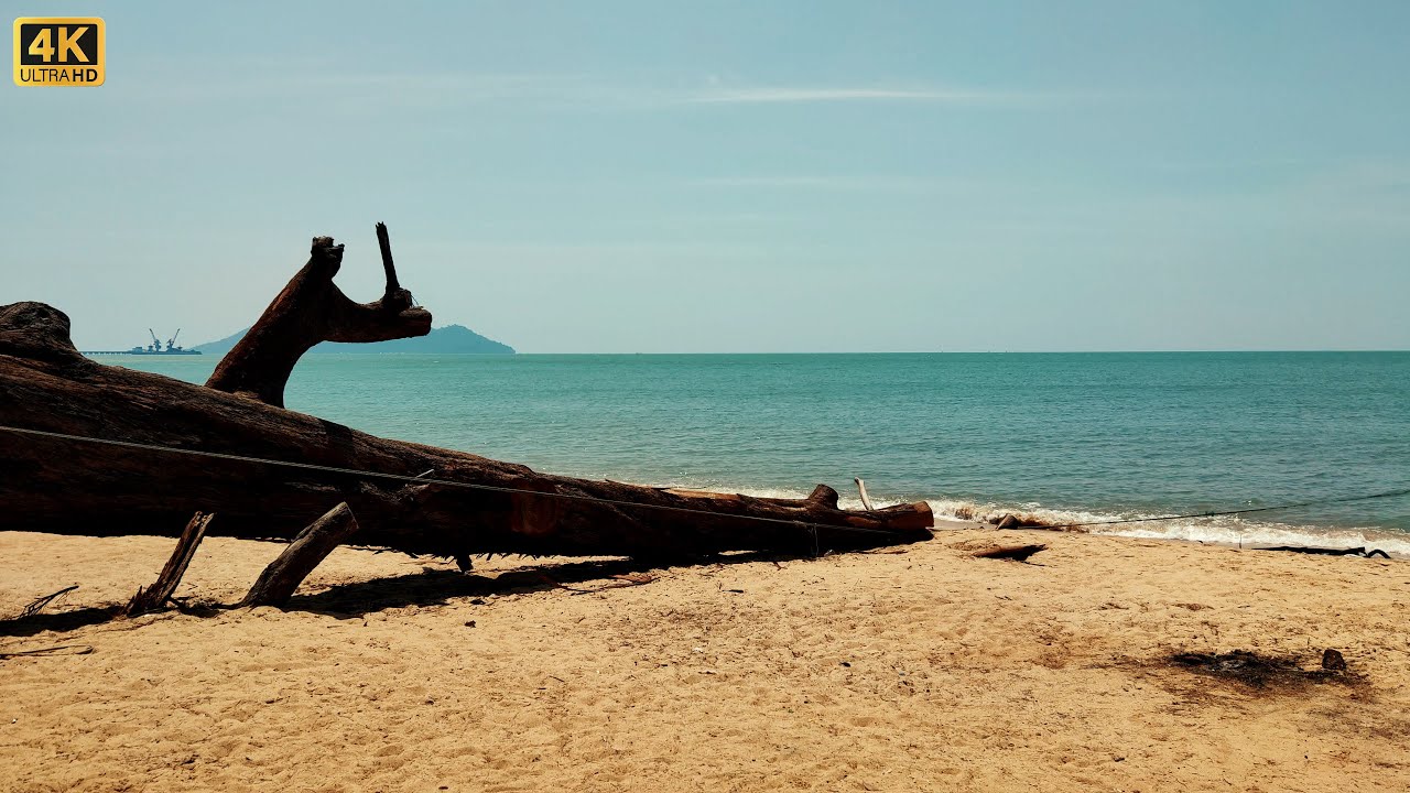 4K Tropical Beach - Relaxing Sea/ Ocean Wave Sounds & Ultra HD Nature ...