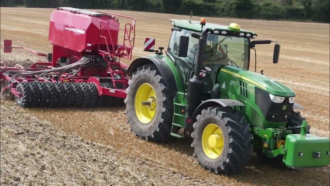 DRILLING OSR, JOHN DEERE 6215 HORSCH SPRINTER 6ST - YouTube