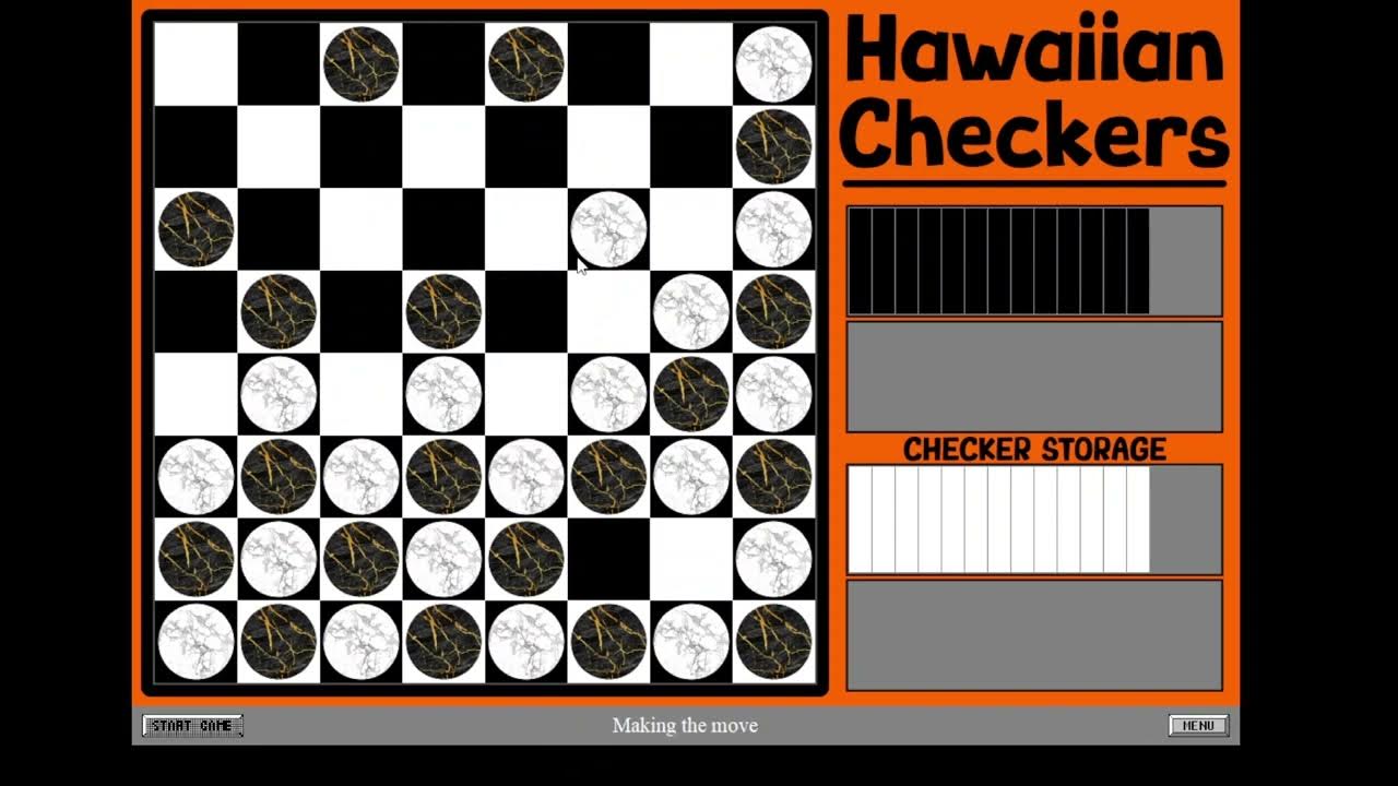 Hawaiian Checkers new demo video with improved checker movement - YouTube