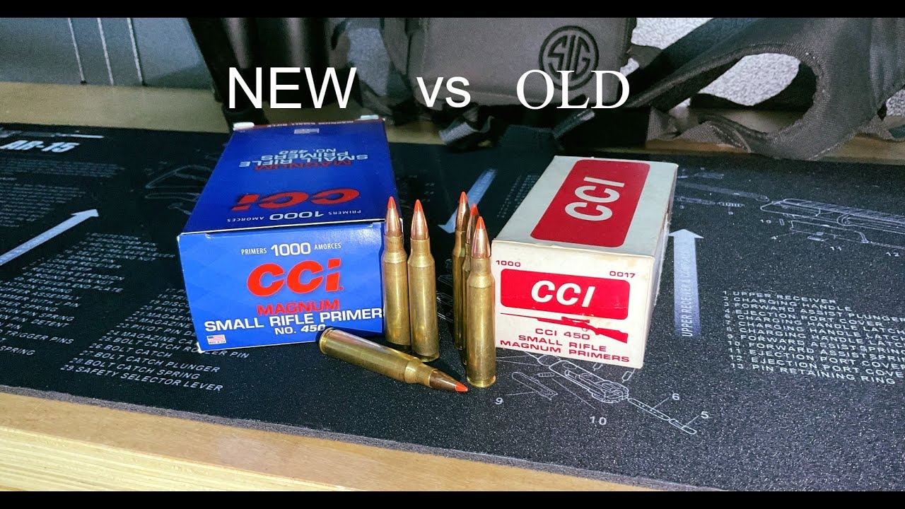 Shooting old cci small rifle primers? Old vs New Comparison - YouTube