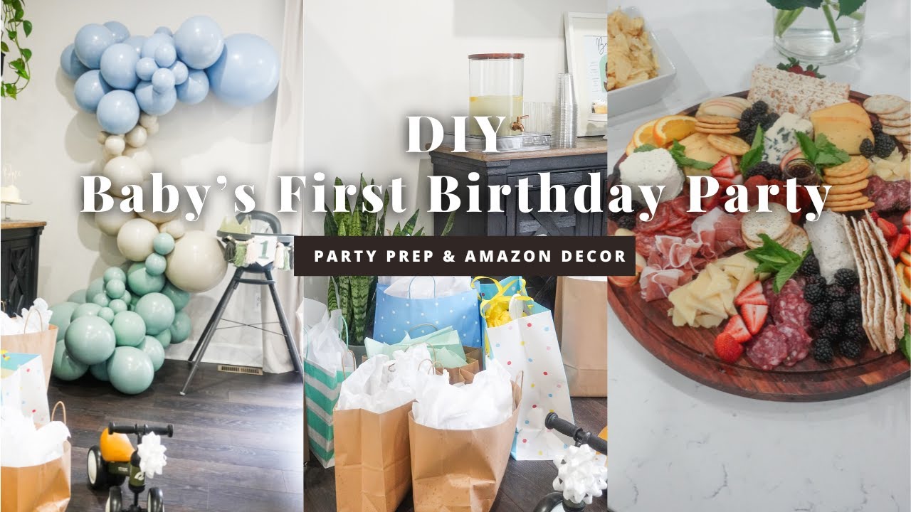Baby's First Birthday Party Prep | Amazon Party Decor - YouTube