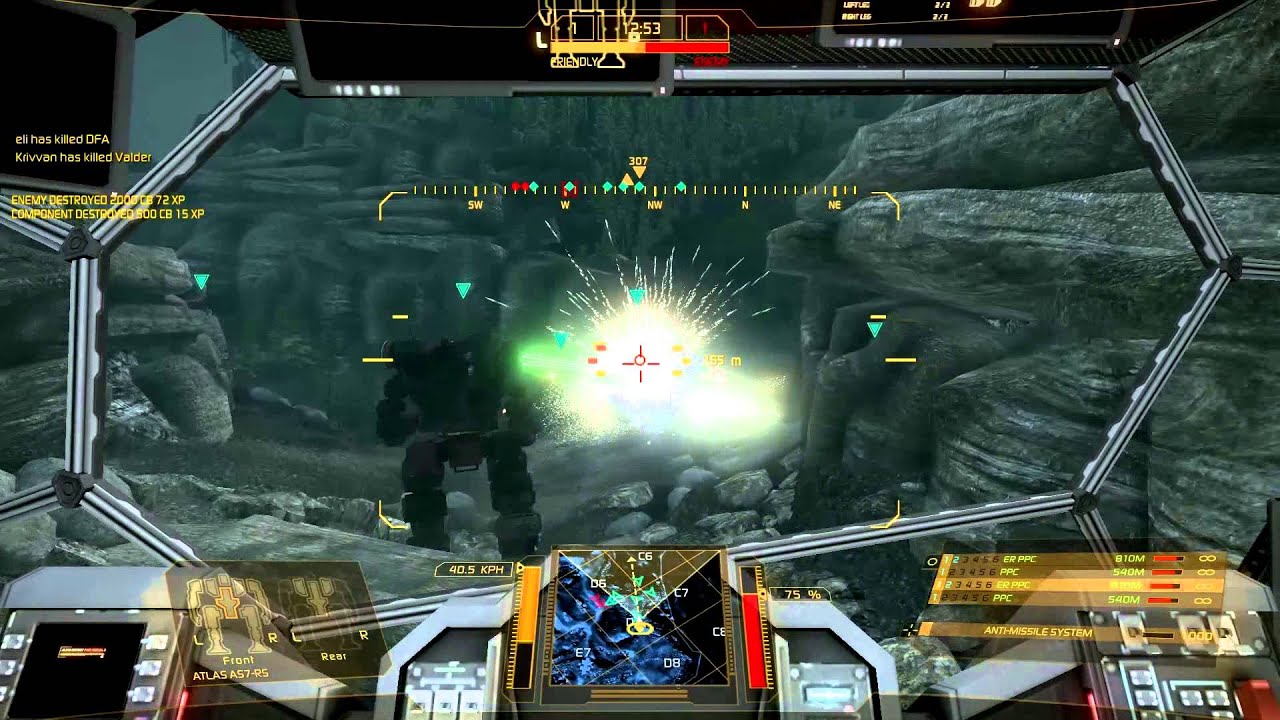 Mechwarrior Online Closed Beta - Pugging in a 4 PPC Atlas - Game 1 ...
