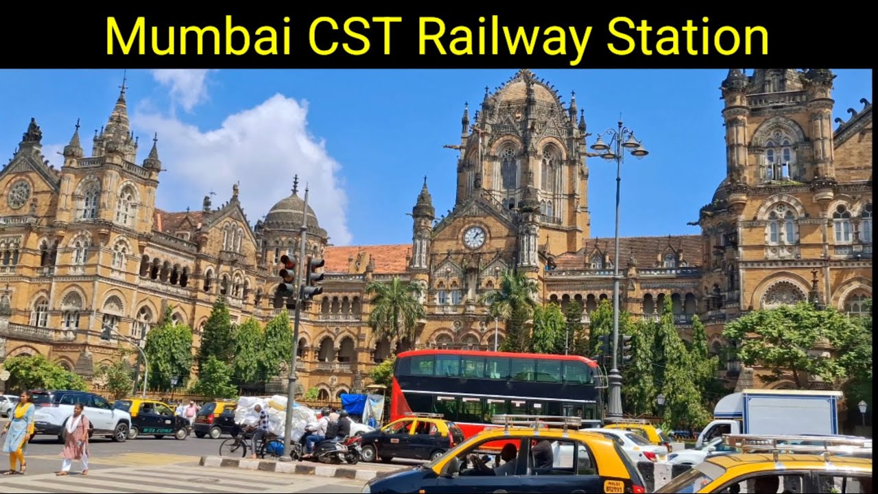 Mumbai CST Railway Station || British Era Architecture, Local Trains ...