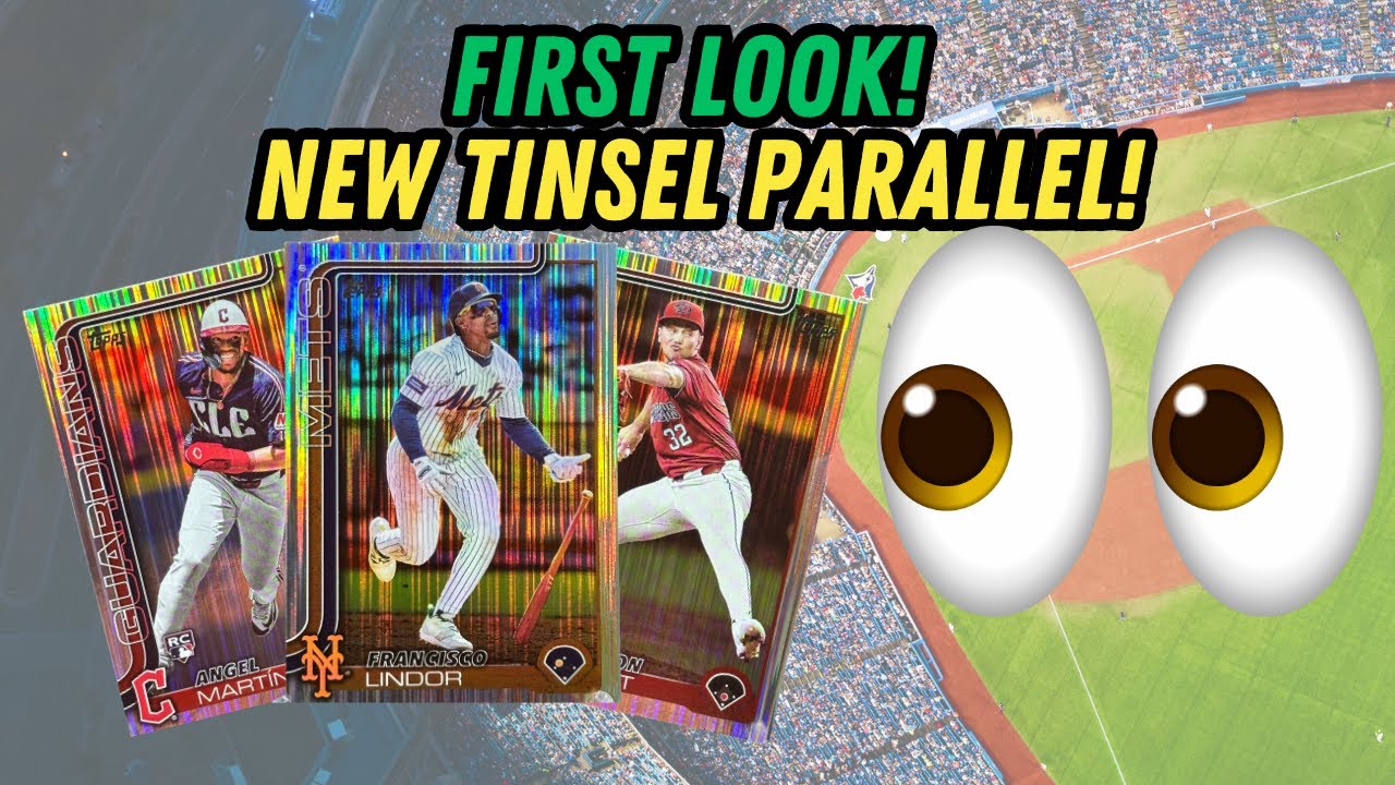 FIRST LOOK! New TINSEL PARALLEL in 2025 TOPPS SERIES 1 Blister Packs ...