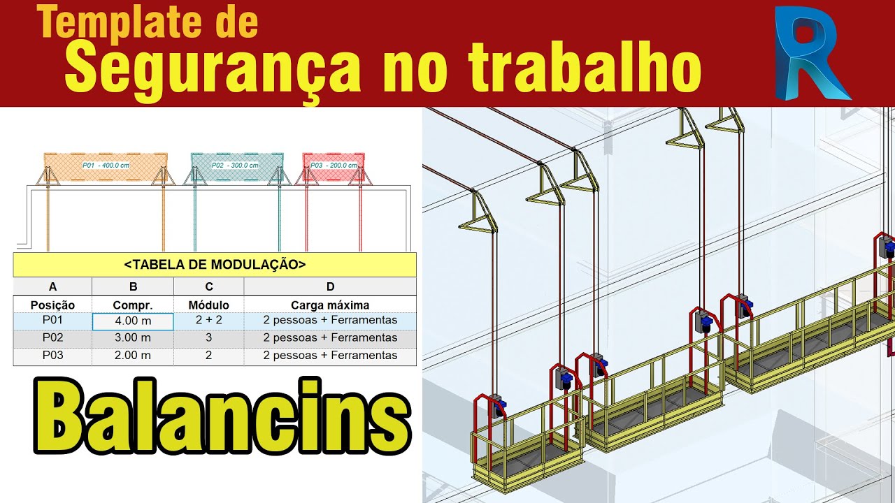 Projeto de BALANCINS - Veja como é fácil criar um PROJETO de Andaime ...