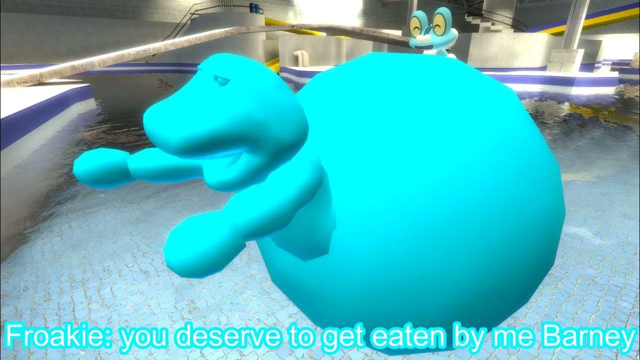 (Gmod Vore Animation) Froakie eats a nice lunch at Barney - YouTube