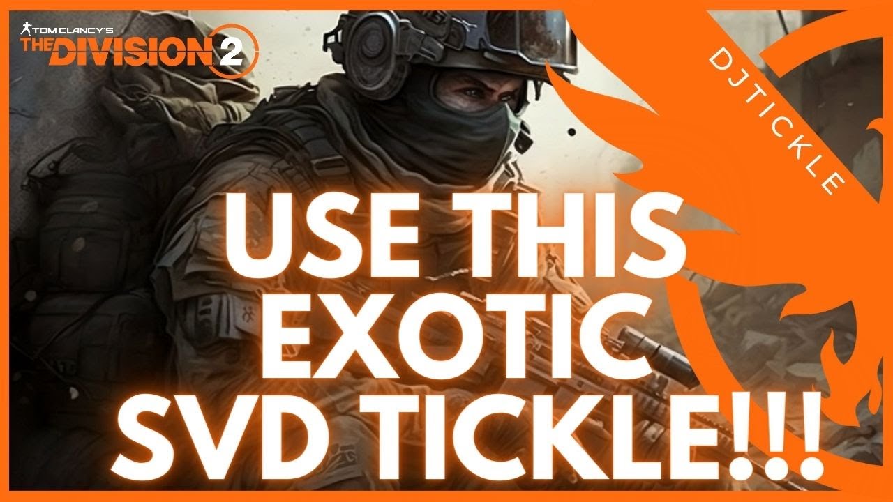 TRY THIS EXOTIC SVD BUILD NOW! THE DIVISION 2! - YouTube