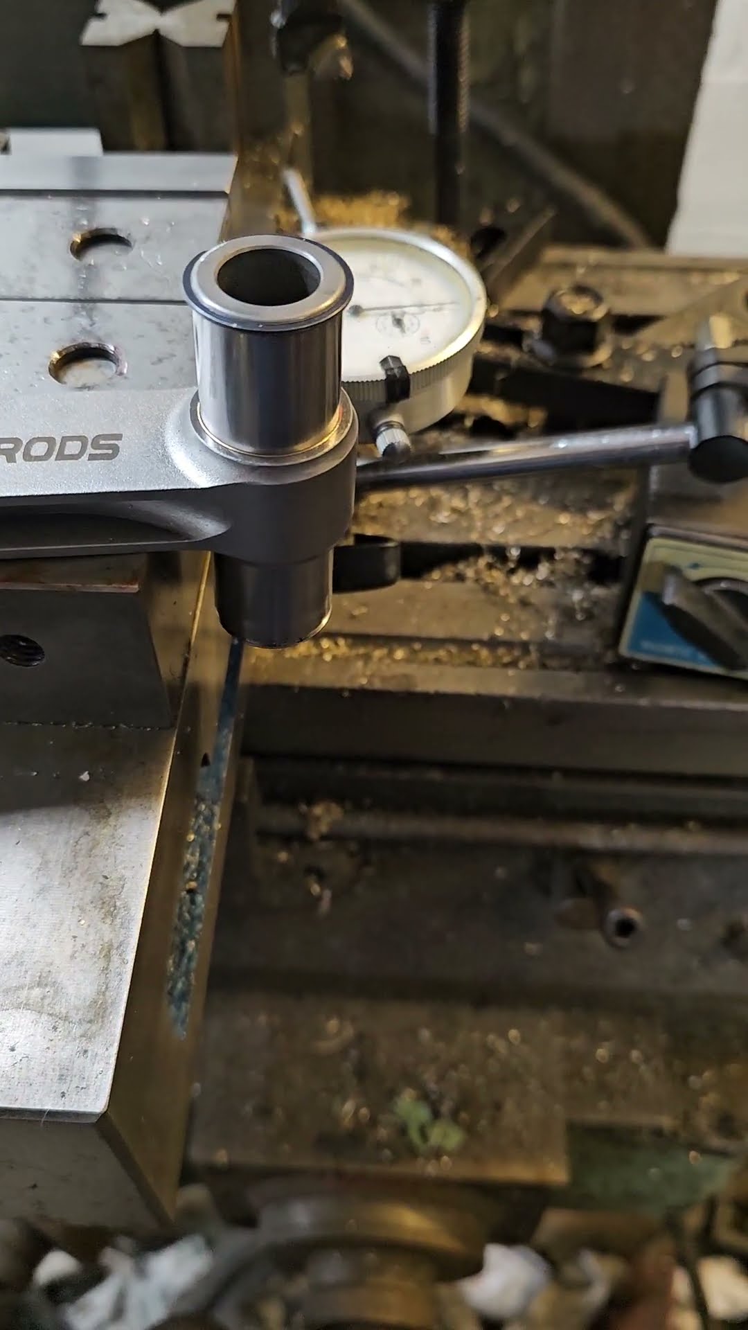 finished boring the wrist pin bushings - YouTube