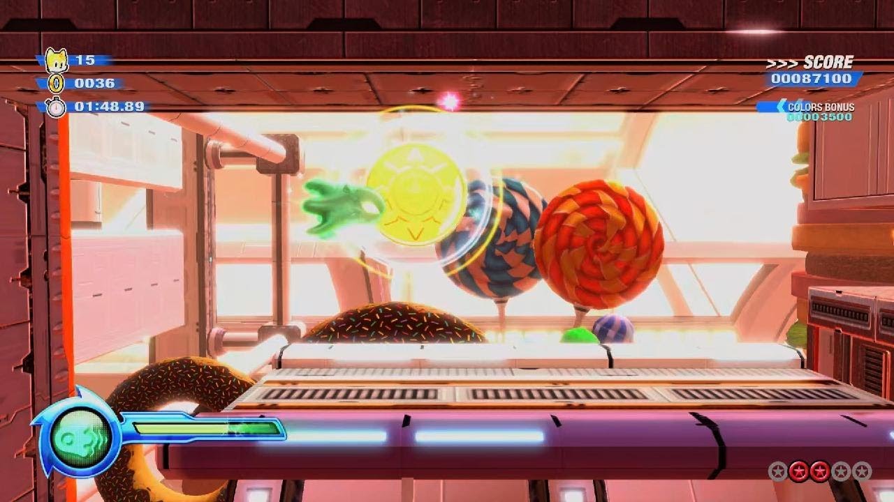 Slow motion Sonic glitch in Sonic Colors: Ultimate - YouTube