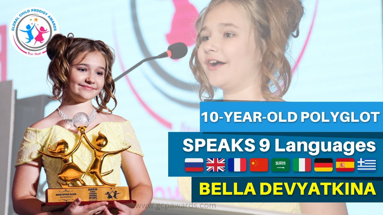 10-Year-Old Bella Devyatkina Speaks 9 Languages 🗣️ & Stuns the World🌟 Global Child Prodigy ...