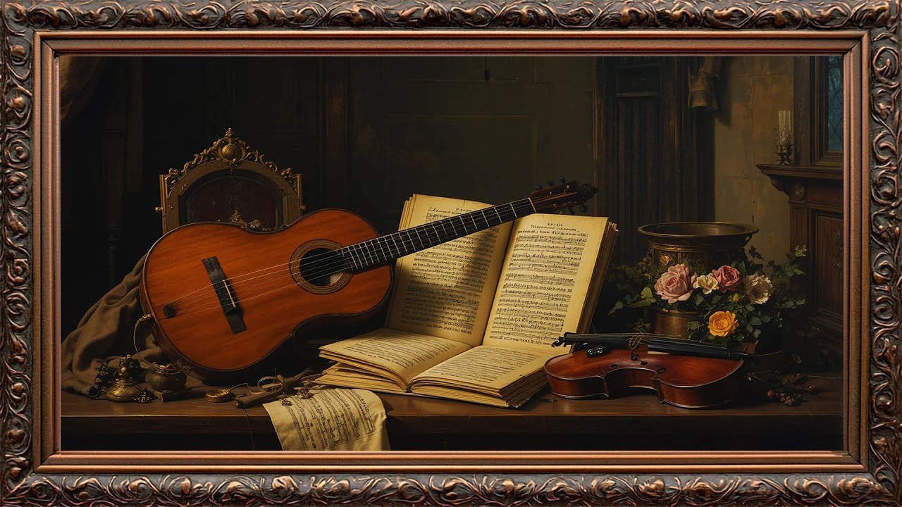 Classical Musical Still Life | Dutch Golden Age Baroque Instruments in ...