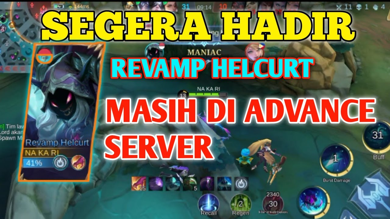 GAMEPLAY HELCURT !! REVAMP HERO DI ADVANCE SERVER !! PERBEDAAN AS YANG ...