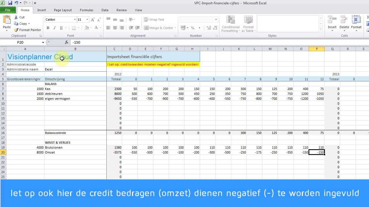 Visionplanner en Excel - YouTube