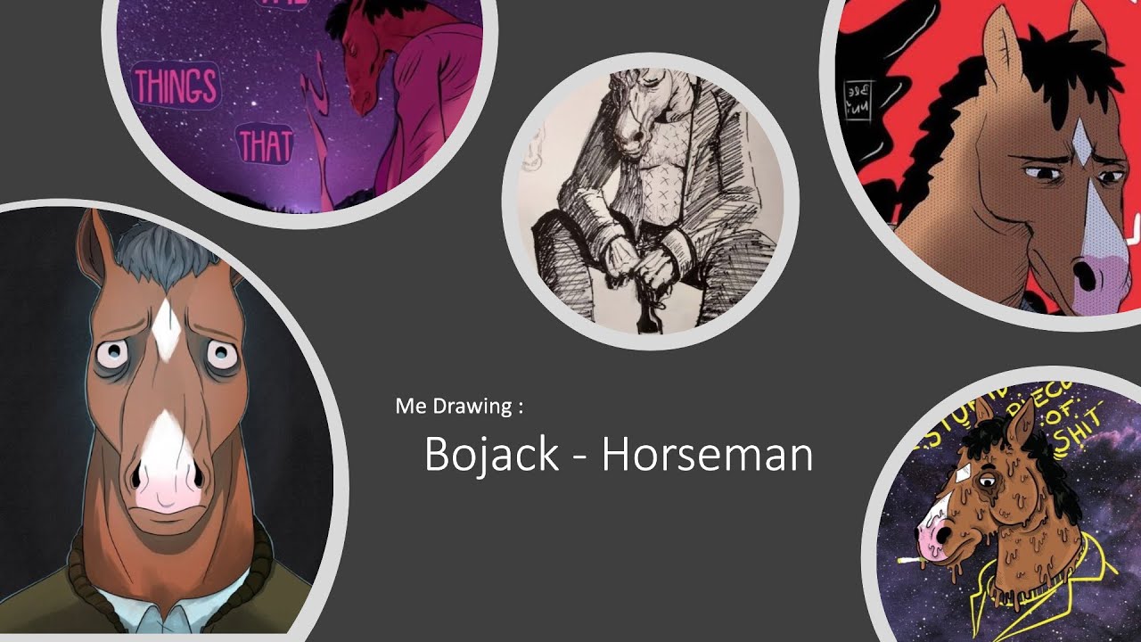 Drawing Bojack Horseman Fanarts - YouTube