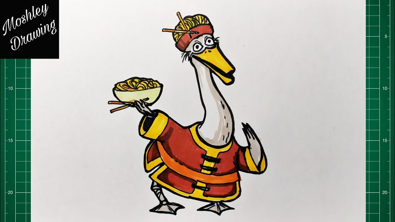 How to Draw Mr. Ping from Kung Fu Panda - YouTube