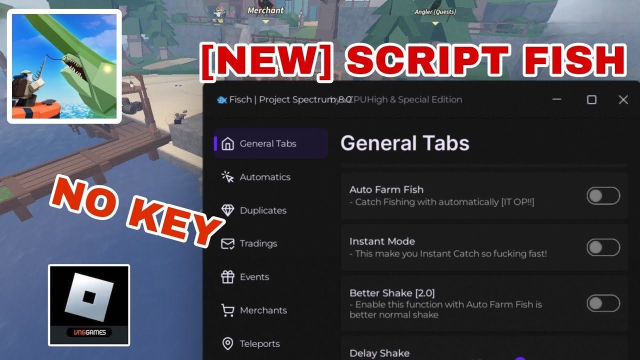 Cách Hack Fish Trên Roblox VNG | Auto Fish, Dupe, Events, No Key - YouTube