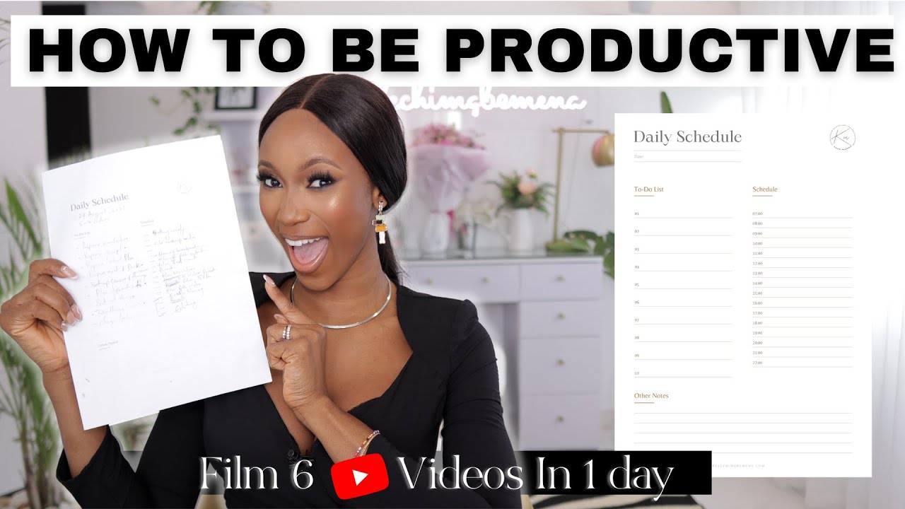 CREATE YOUR YOUTUBE FILMING SCHEDULE, PLAN AND FILM MORE CONTENTS TO BE ...