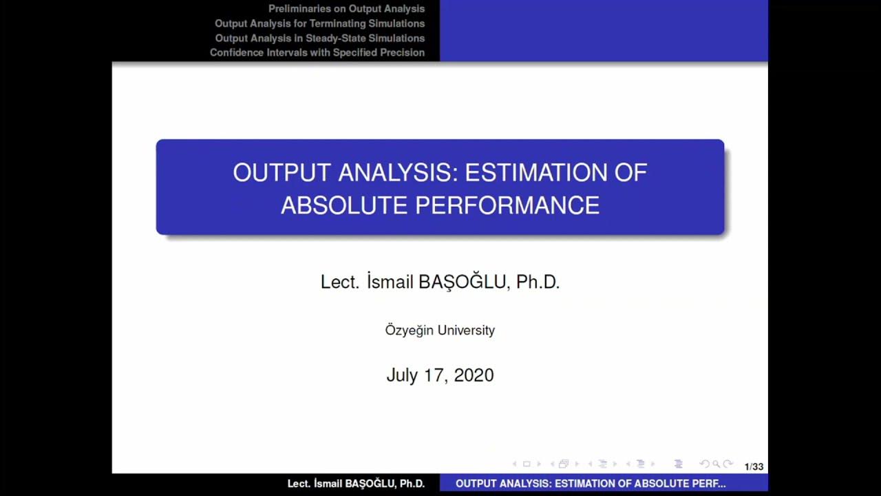 Simulation Modeling 88 What Is Output Analysis? - YouTube