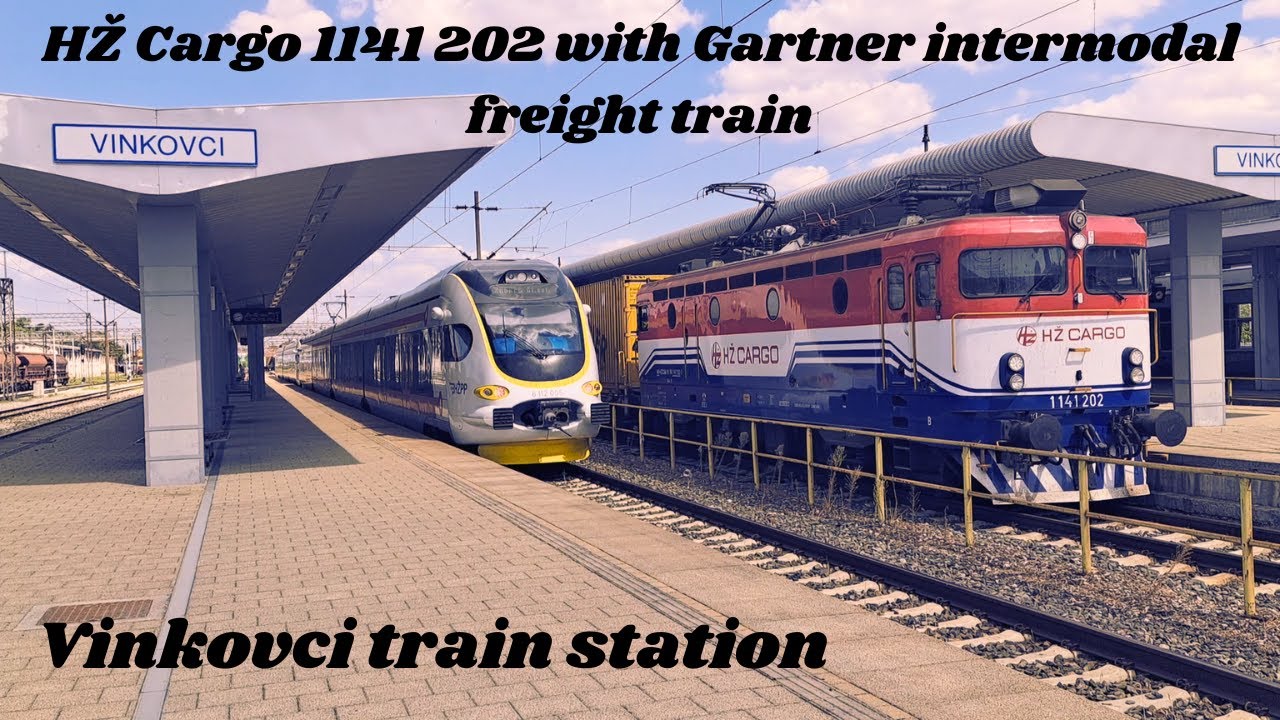 HŽ Cargo 1141 202 with Gartner intermodal freight train (11.8.2024 ...