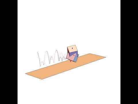 Lie group collision variational integrator - bouncing cube/dice simulation - Example 3 - YouTube