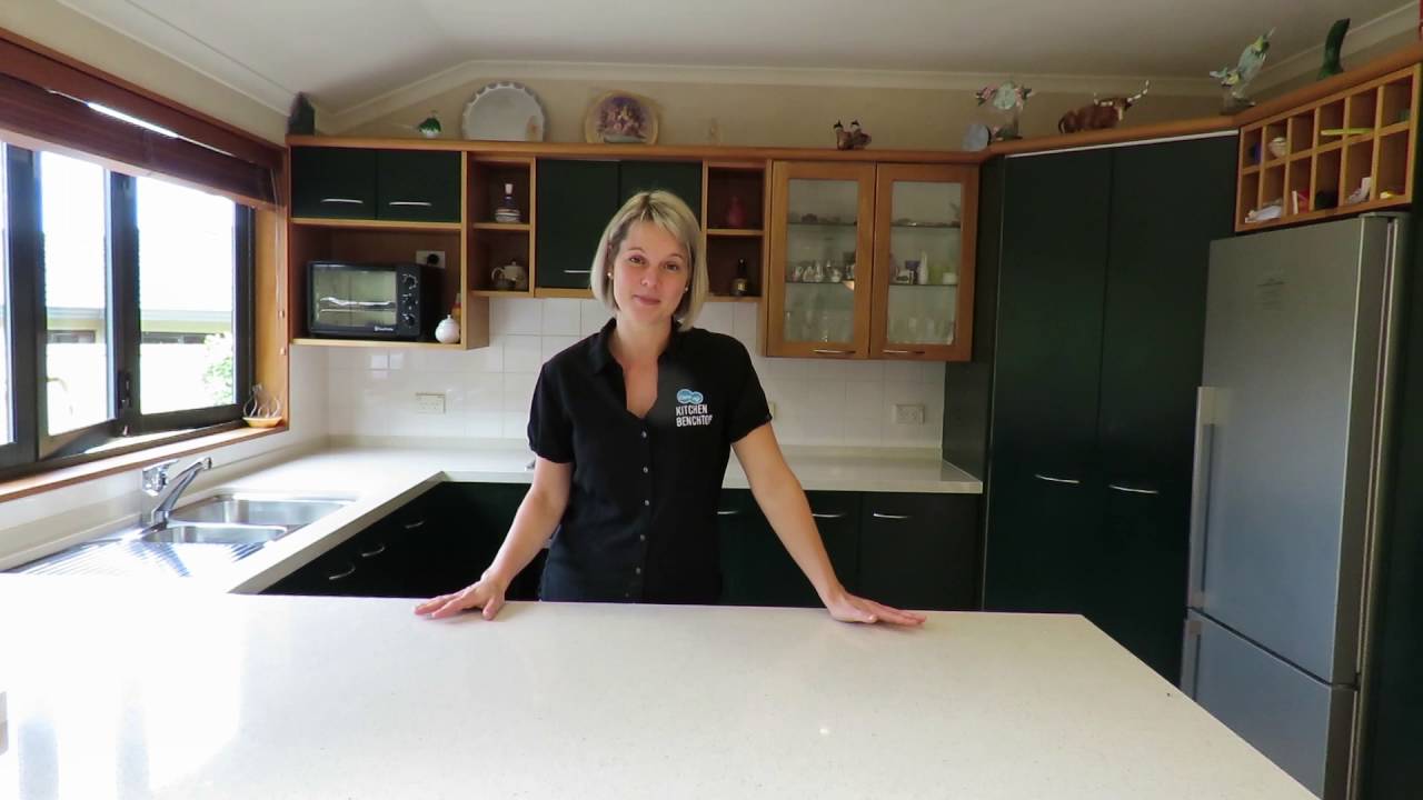 Before and After Kitchen Benchtop Replacement - YouTube