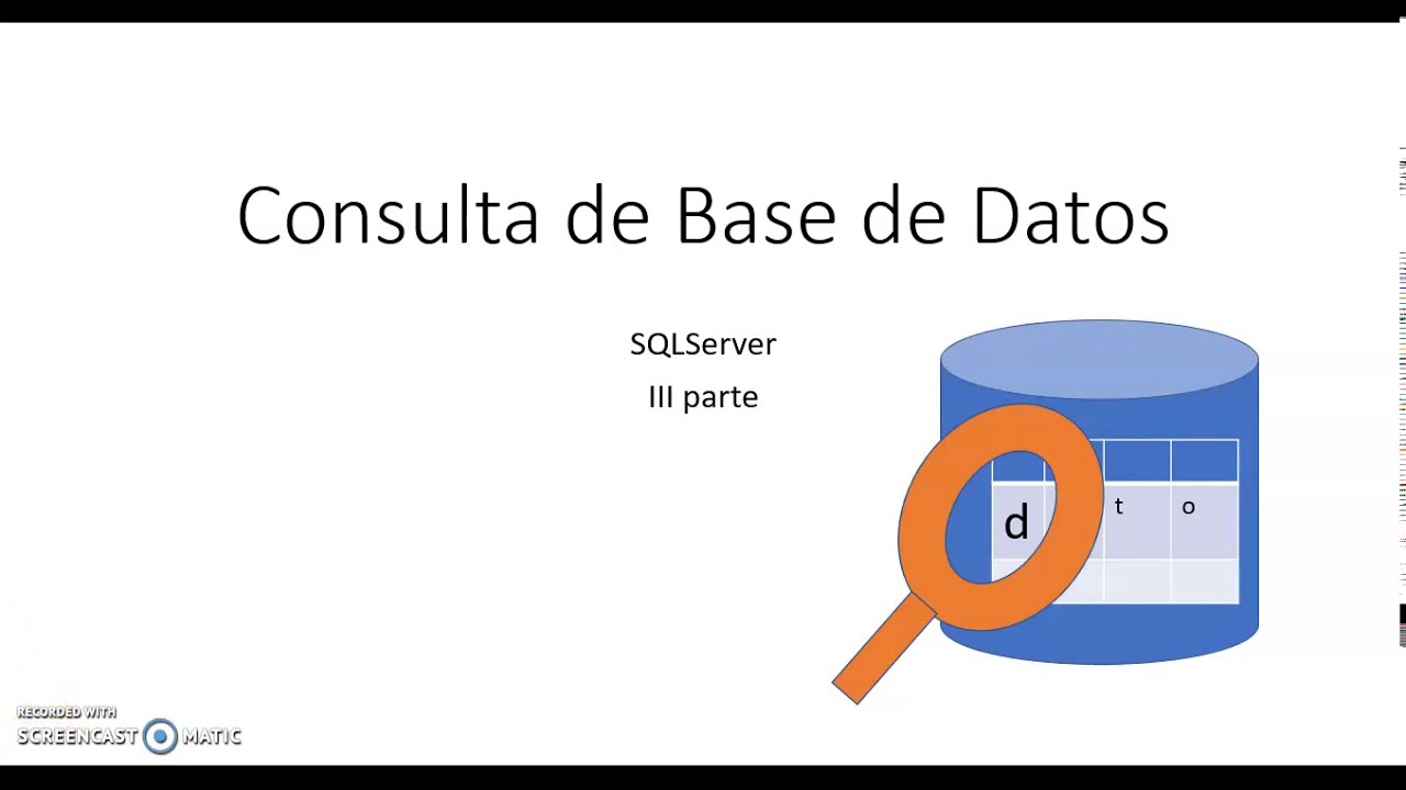 Comando Select en SqlServer 3 Parte - YouTube