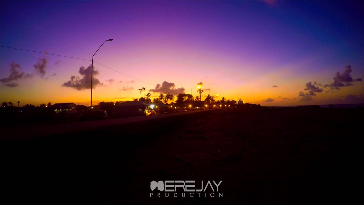 Timelapse of sunset (Guyana seawalls) - YouTube