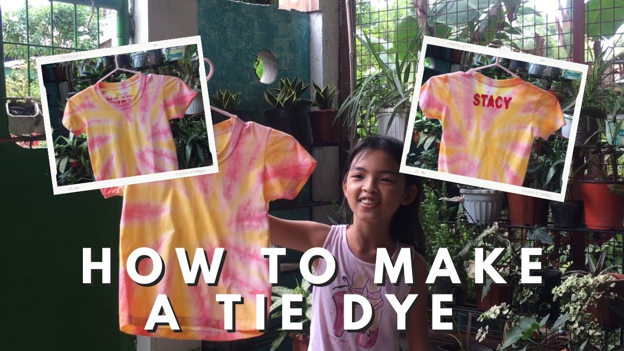 How to make a Tie Dye | (Tagalog Version) by Stacy Marie - YouTube