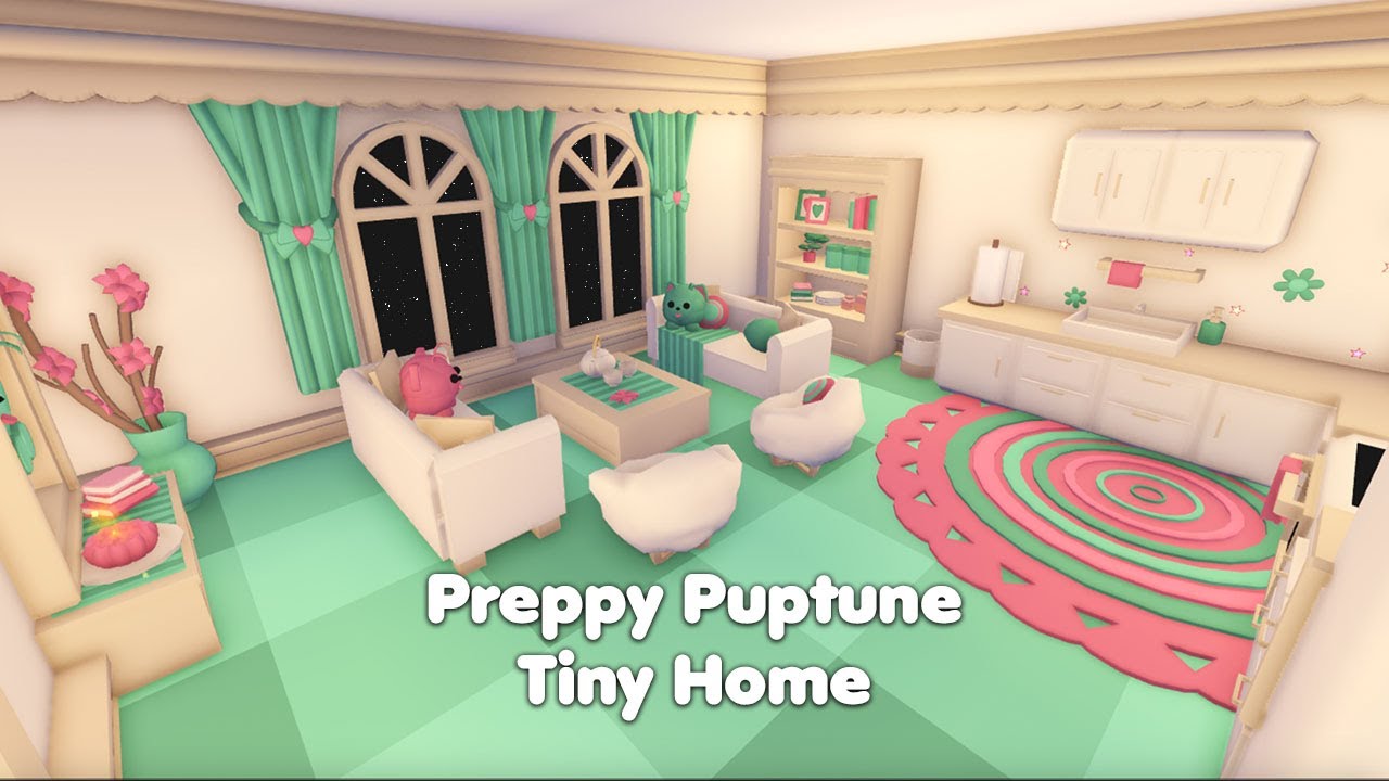 PREPPY Puptune Tiny home Speed build in Adopt me! - YouTube