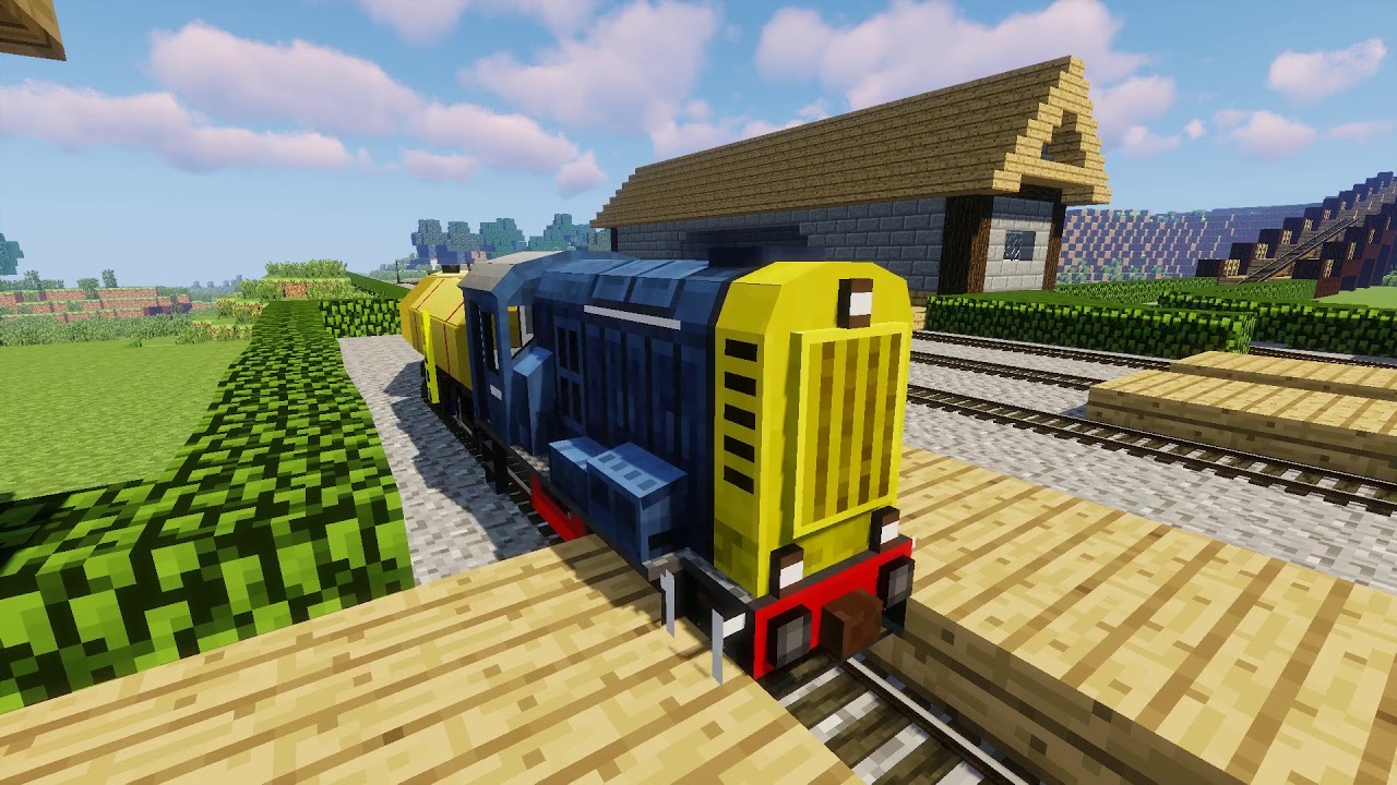 Minecraft Railfanning Shunter [Traincraft] - YouTube