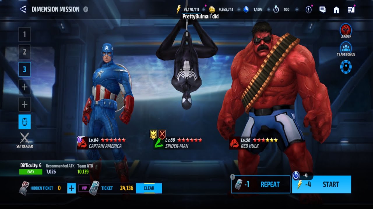Captain America Spiderman (Black) Hulk (Red) Fight - Marvel Future ...