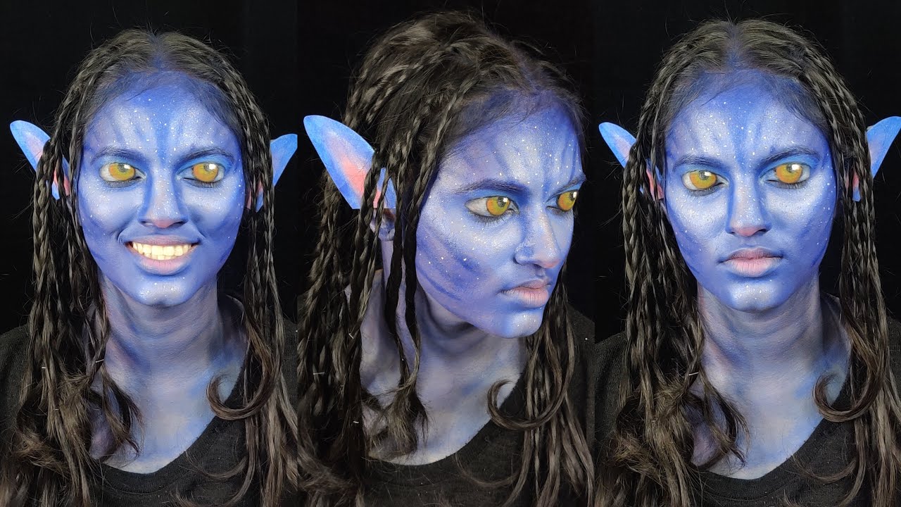 Avatar Makeover | Using UCANBE Athena face & body paint palette ...