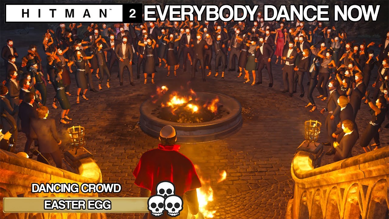 HITMAN 2 - EVERYBODY DANCE NOW Easter Egg on Isle of Sgail - YouTube