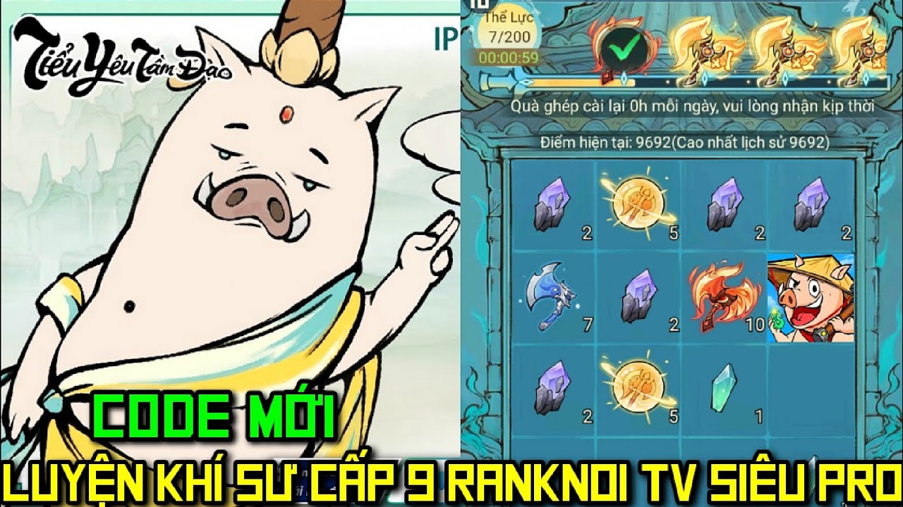 Tiểu Yêu Tầm Đạo - Code Mới & Luyện Khí Sư Cấp 9 Rankno1 TV Luyện Rìu Vippro - Tiểu Yêu Tầm Đạo ...