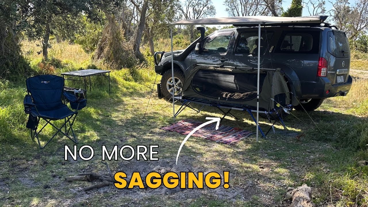 Simple Solo Camp Setup — Kings Swag on Stretcher - YouTube