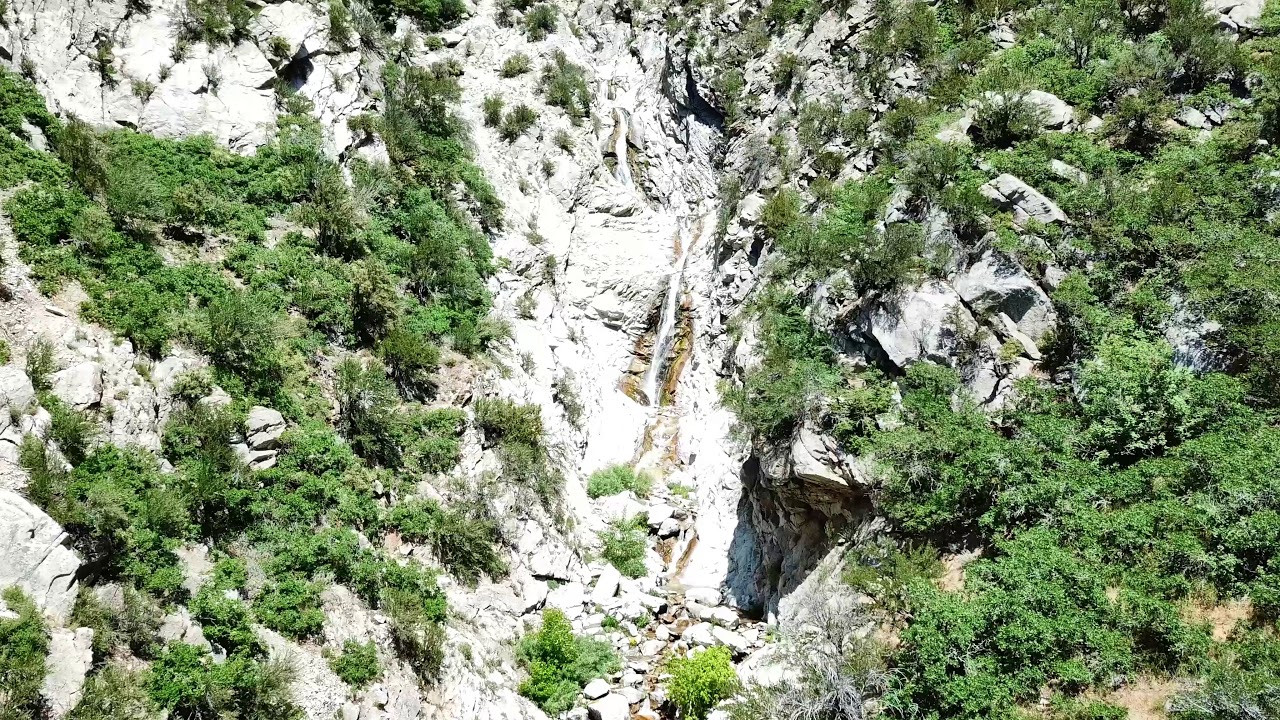 Lisa Falls, Little Cottonwood Canyon by 4K Drone! - YouTube