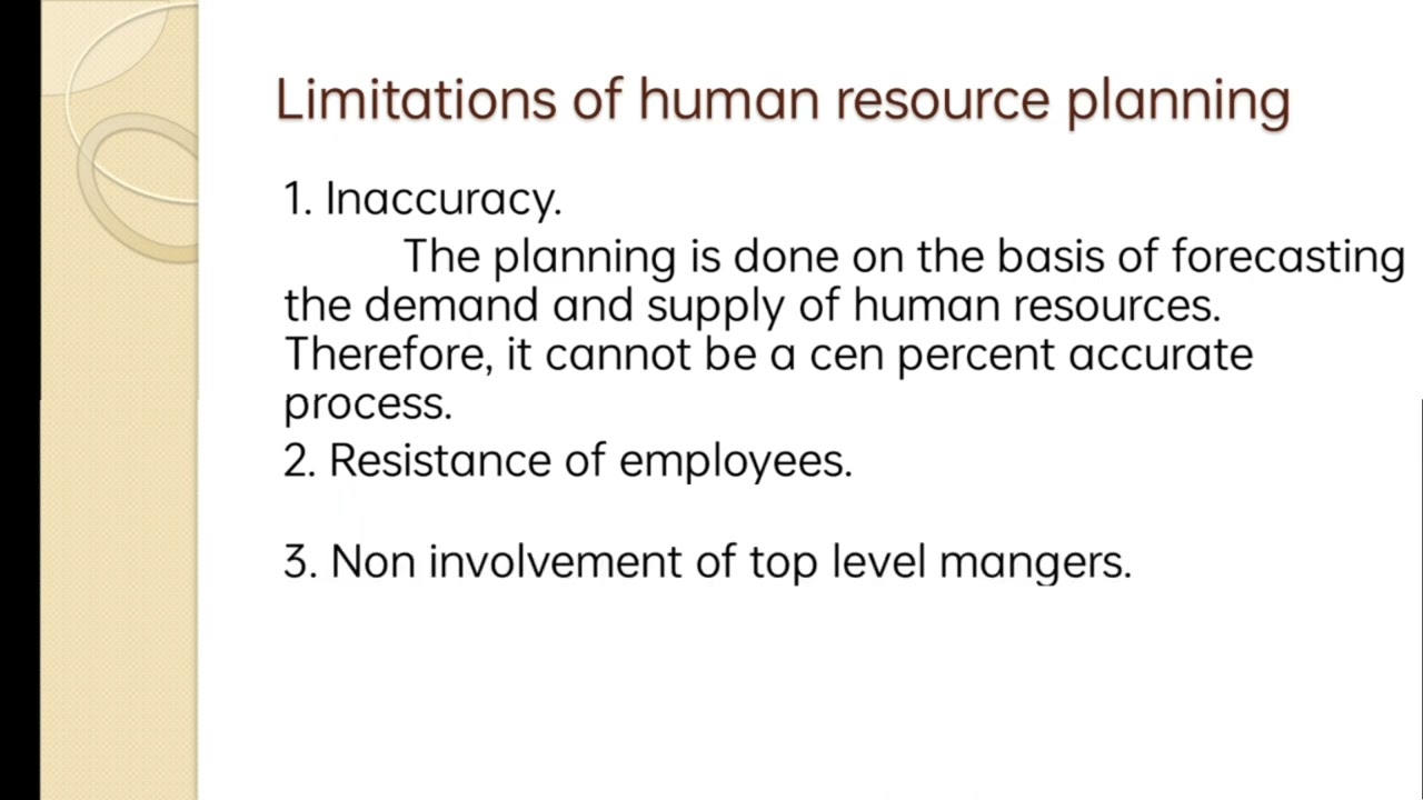Limitations Of Human Resource Planning YouTube limitations-of-human-resource-planning-youtube