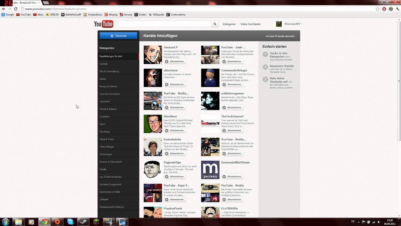 Info: Neue YouTube Startseite - YouTube