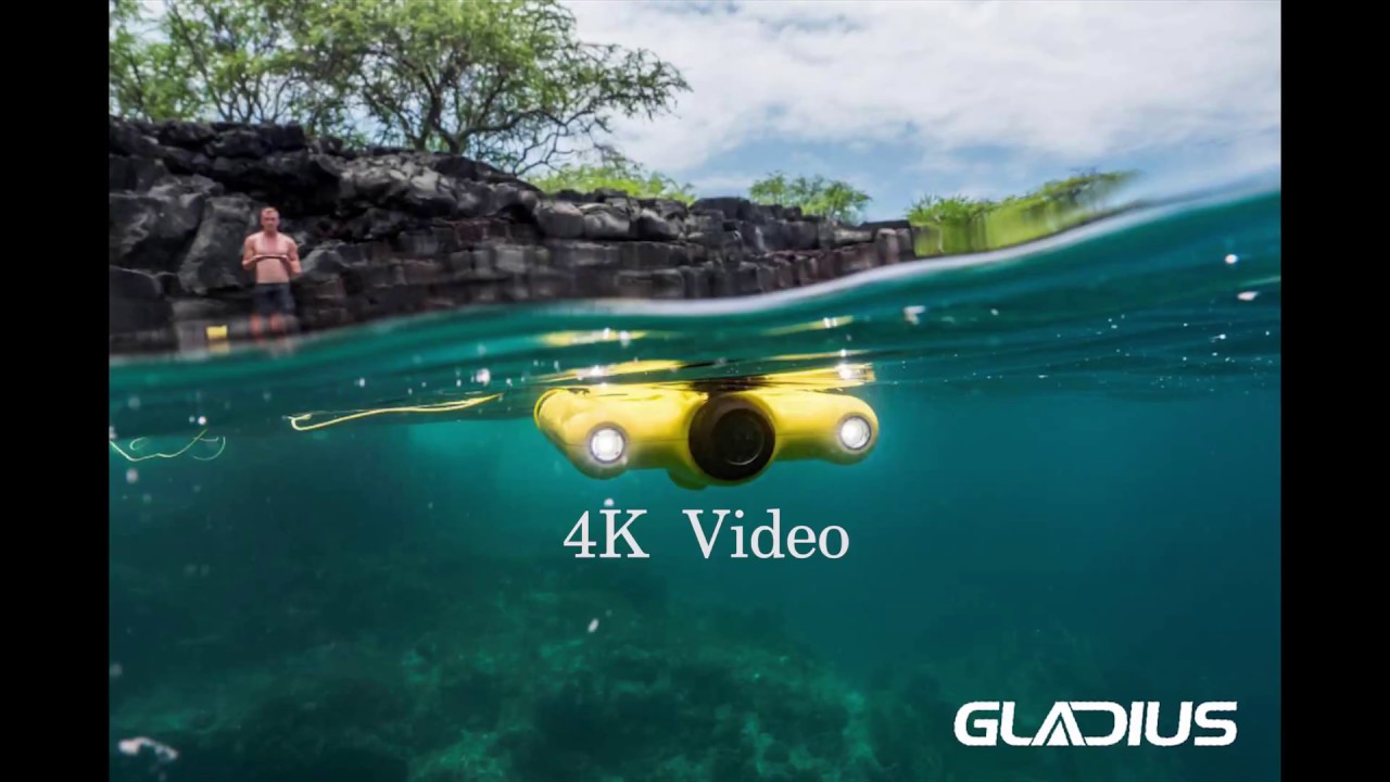 Latest 4K test footage taken by Gladius Submersible Drone - YouTube