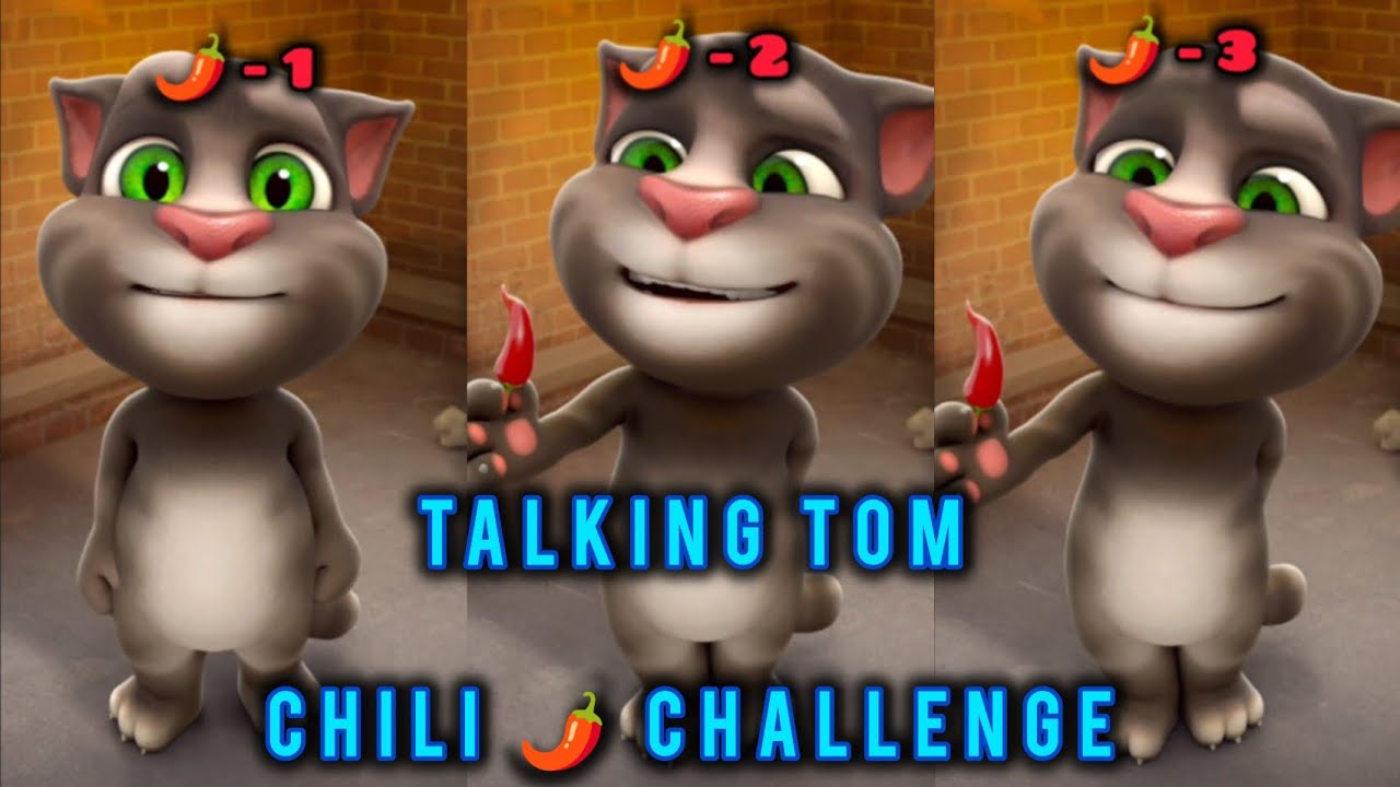 Talking Tom hot chili 🌶️ challenge || Talking tom cartoon video ...