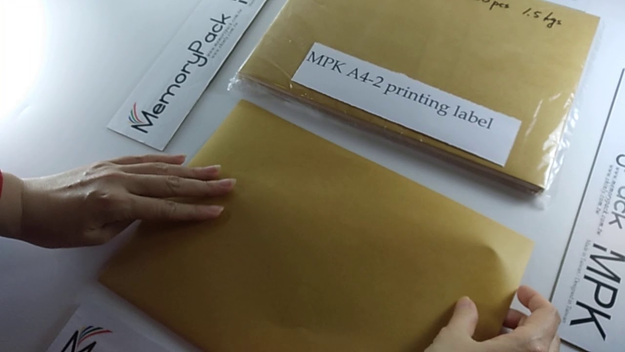 How to use MPK A4 printing label for carton - YouTube