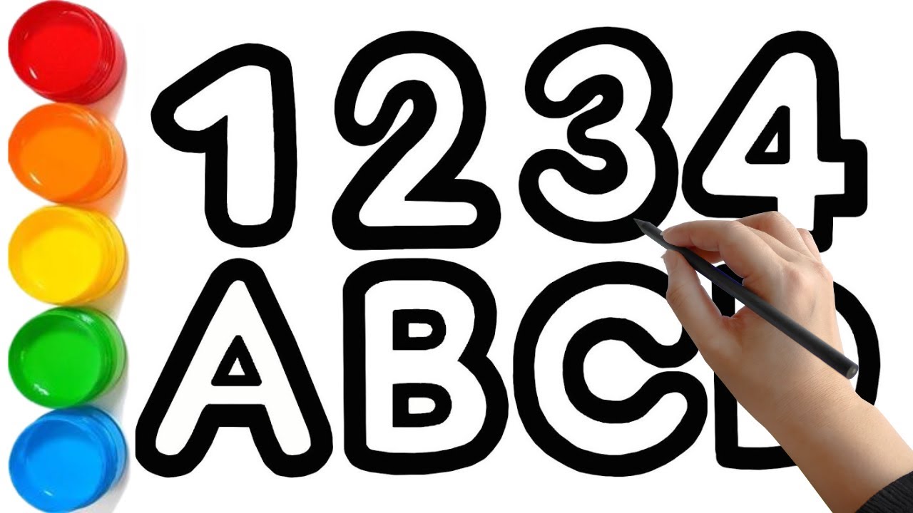Learn ABCD, 1234 Alphabets and numbers. Shapes for kids and Toddlers ...