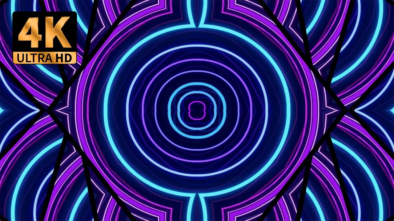 🌟 4K Abstract VJ Loop Video Background 🌟 Neon Blue & Pink 🌟 No ...