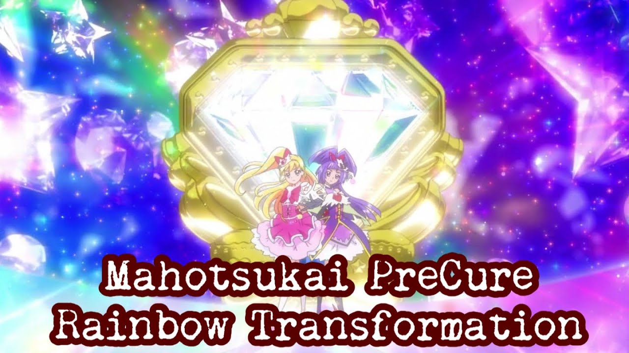 [PreCure Recolour] Mahotsukai PreCure Rainbow Transformation - YouTube