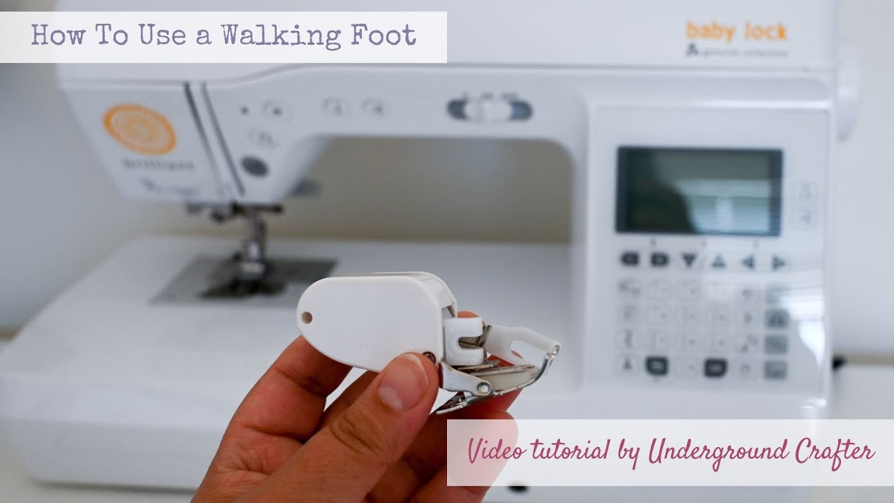 How to use a walking foot - YouTube