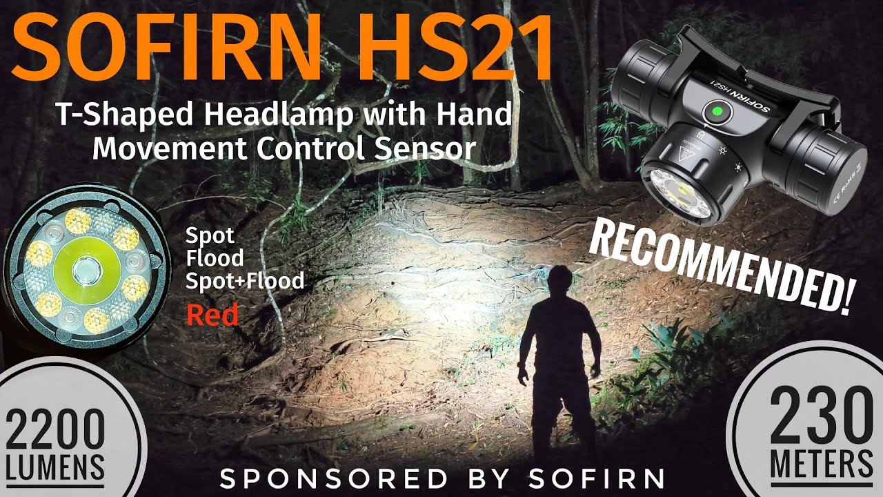 NEW Sofirn HS21 - Powerful Headlamp with Spotlight, Floodlight, Red ...
