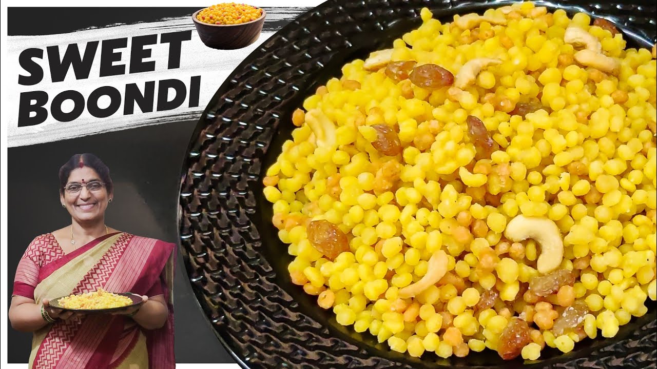 Sweet Boondi - పక్కా కొలతలతో|స్వీట్ బూంది|ప్రసాదం బూంది|దేవునికి ...