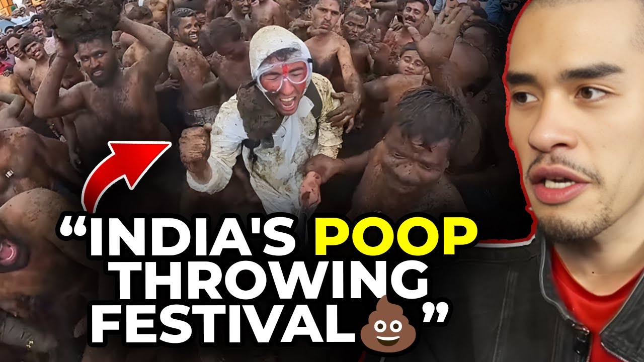 SNEAKO reacts to Tyler Oliveira visiting a Poop Festival in India 💩🇮🇳 ...